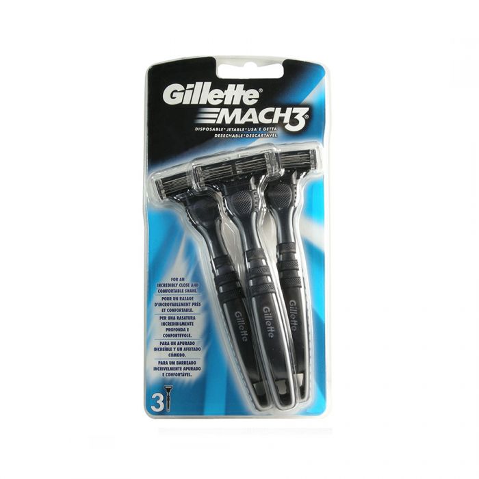 Gillette Mach 3 Disposable Razors 3'S Pack size: 5 x 3s Product code ...
