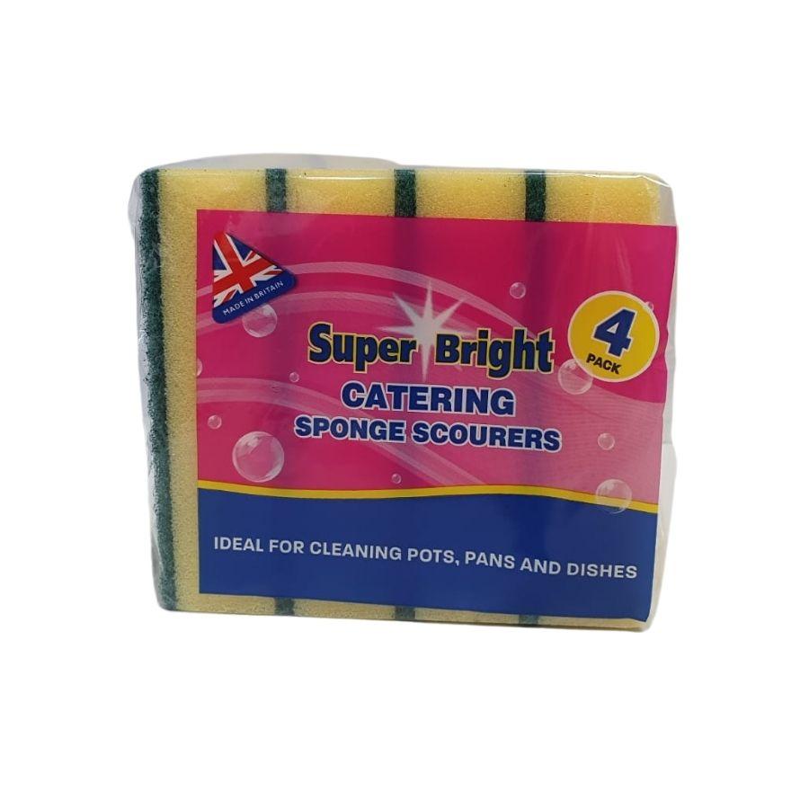 Superbright Catering Sponge Scourers 4's Pack size: 12 x 4's Product c ...