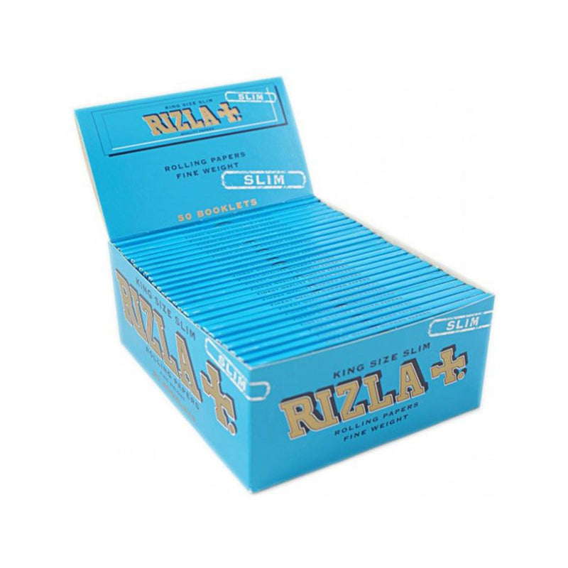 Rizla King Size Slim Blue Rolling Papers Pack Size: 1 x 50 Product cod ...