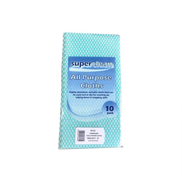 Superclean All Purpose Cloths 10S Pack size: 10 x 10s Product code: 49 ...